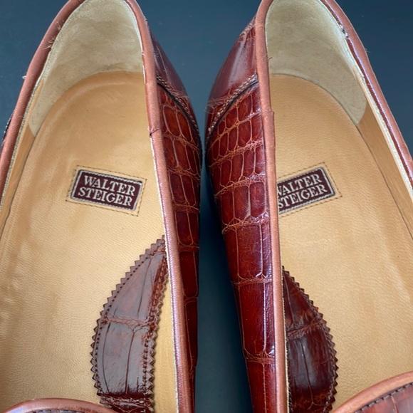 Walter Steiger | Shoes | Nwot Walter Steiger Mens Crocodile Loafers ...